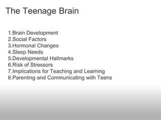 The Teenage Brain | PDF