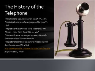 The telephone fys project | PPTX