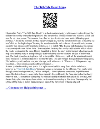 The Tell-Tale Heart Irony | PDF