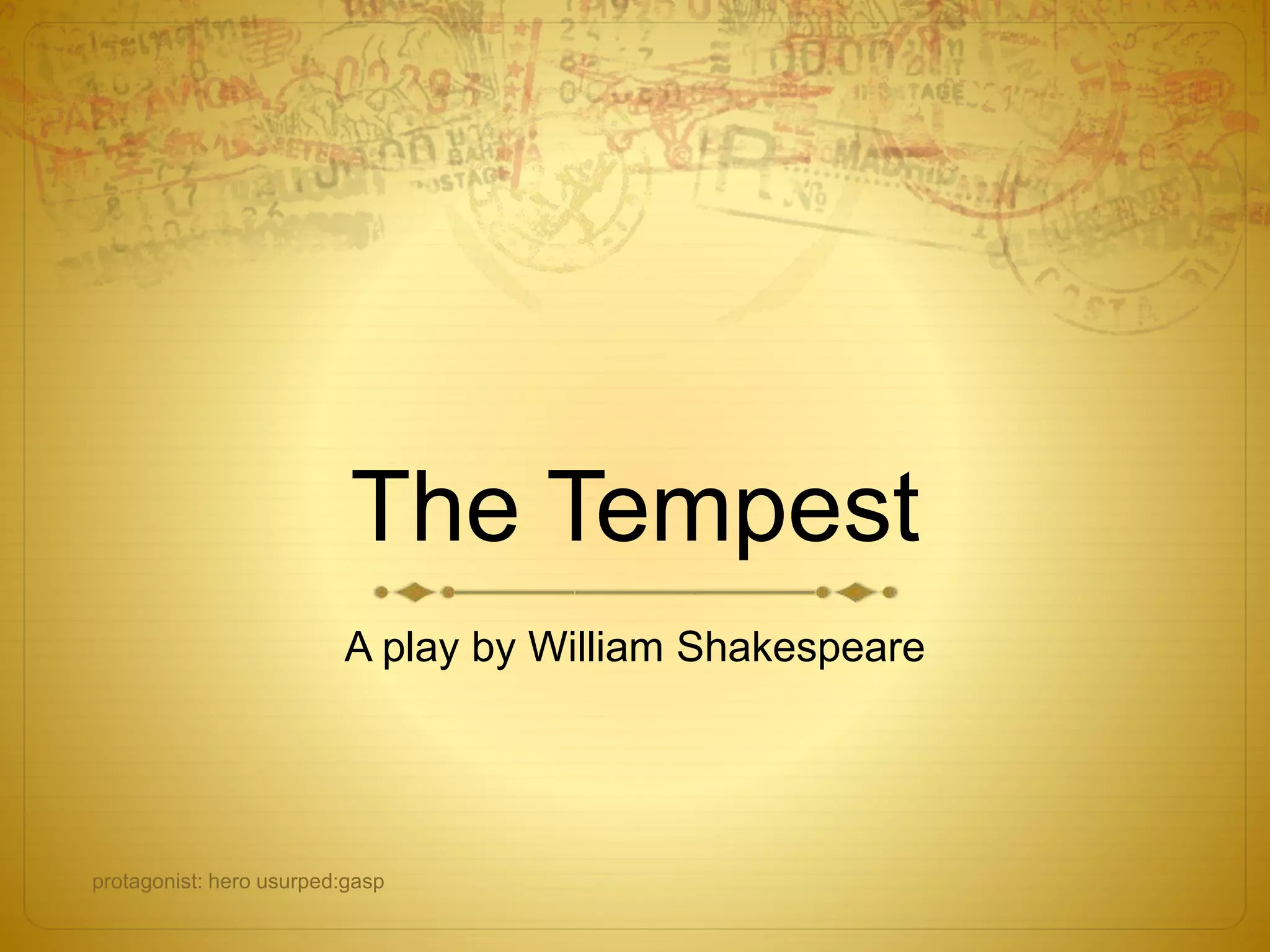 The tempest English literature | PPTX