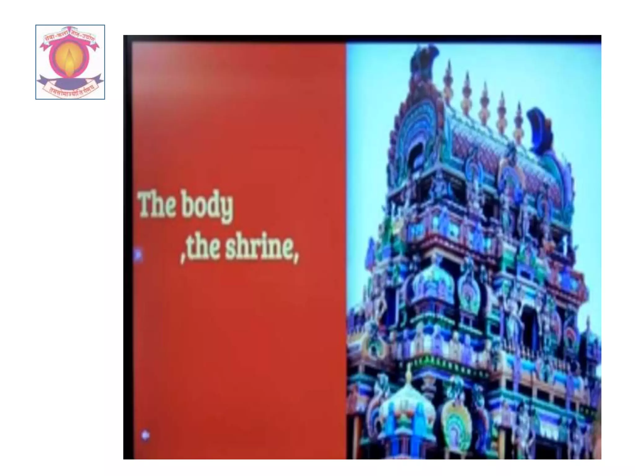THE TEMPLE AND THE BODY ENG PPT STD 1OTH.pptx | Healthy Living