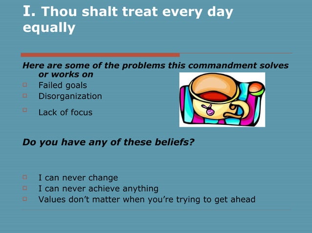 The Ten Commandments of Discipline | PPT
