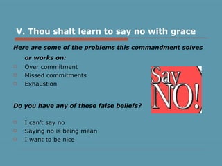 The Ten Commandments of Discipline | PPT