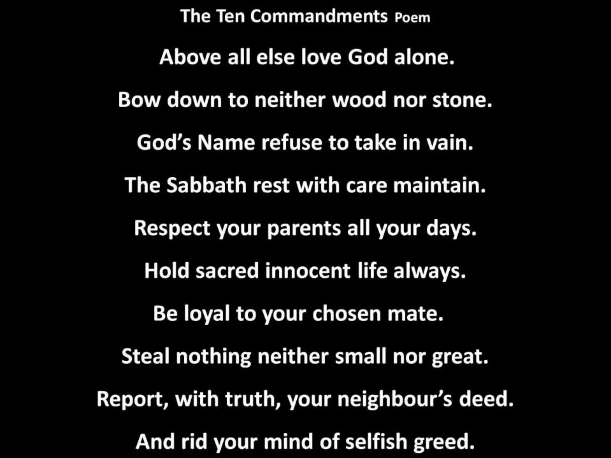 The Ten Commandments | PDF