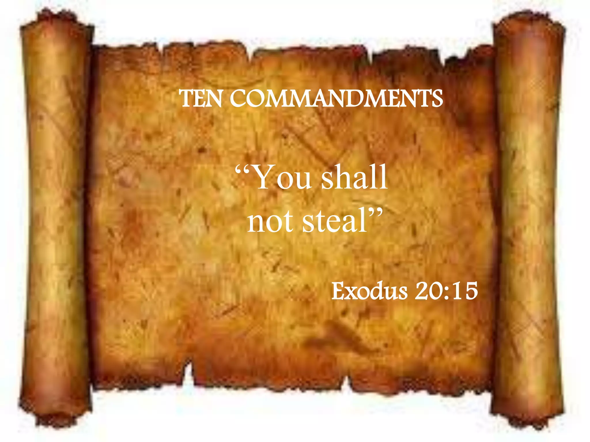 The Ten Commandments And The Words of Jesus | PPTX
