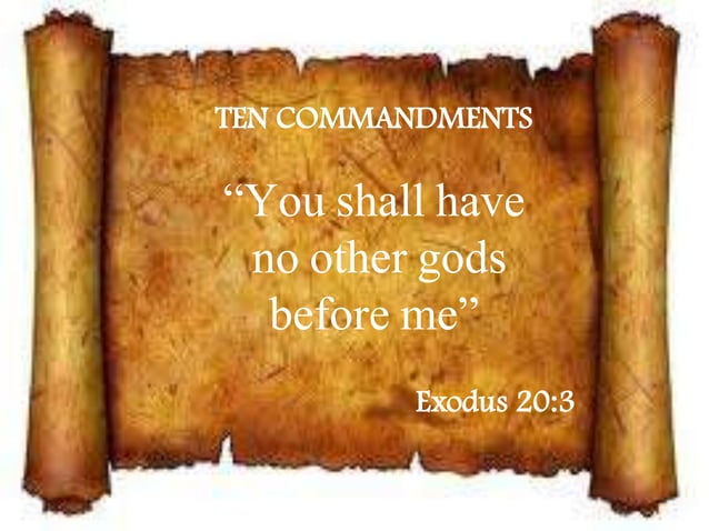 The Ten Commandments And The Words of Jesus | PPT