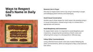 The Ten Commandments final and sundayschool | PPTX