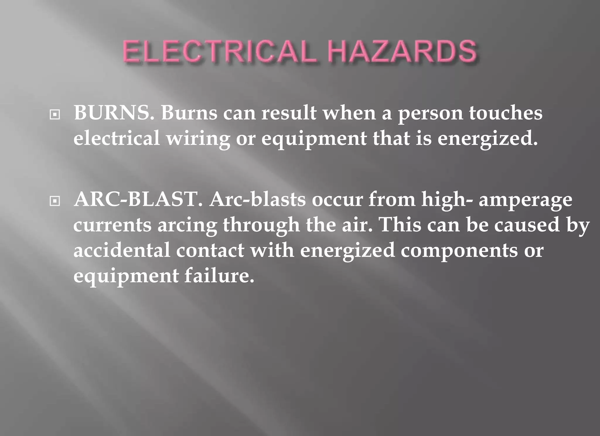 The ten commandments of electrical safety | PPTX