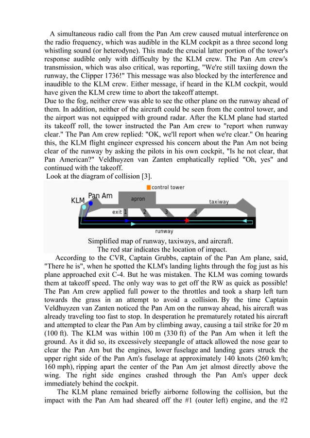 The tenerife disaster окончательный вариант | PDF