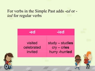 The simple present, simple past and future | PPTX