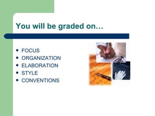 The tenth grade writing assessment | PPT