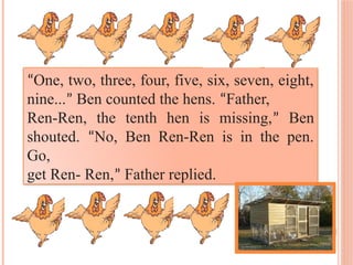 The Tenth Hen new, a story with so many activities | PPTX