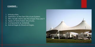The tents structure system | PDF