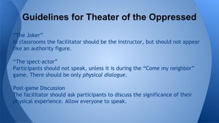 Theater of the oppressed 2 | PPT