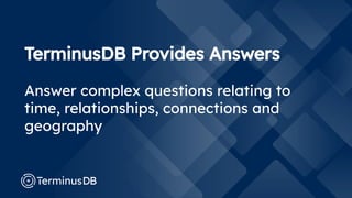 TerminusDB Database Design | PPT