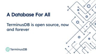 TerminusDB Database Design | PPT