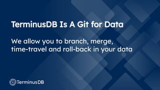 TerminusDB Database Design | PPT