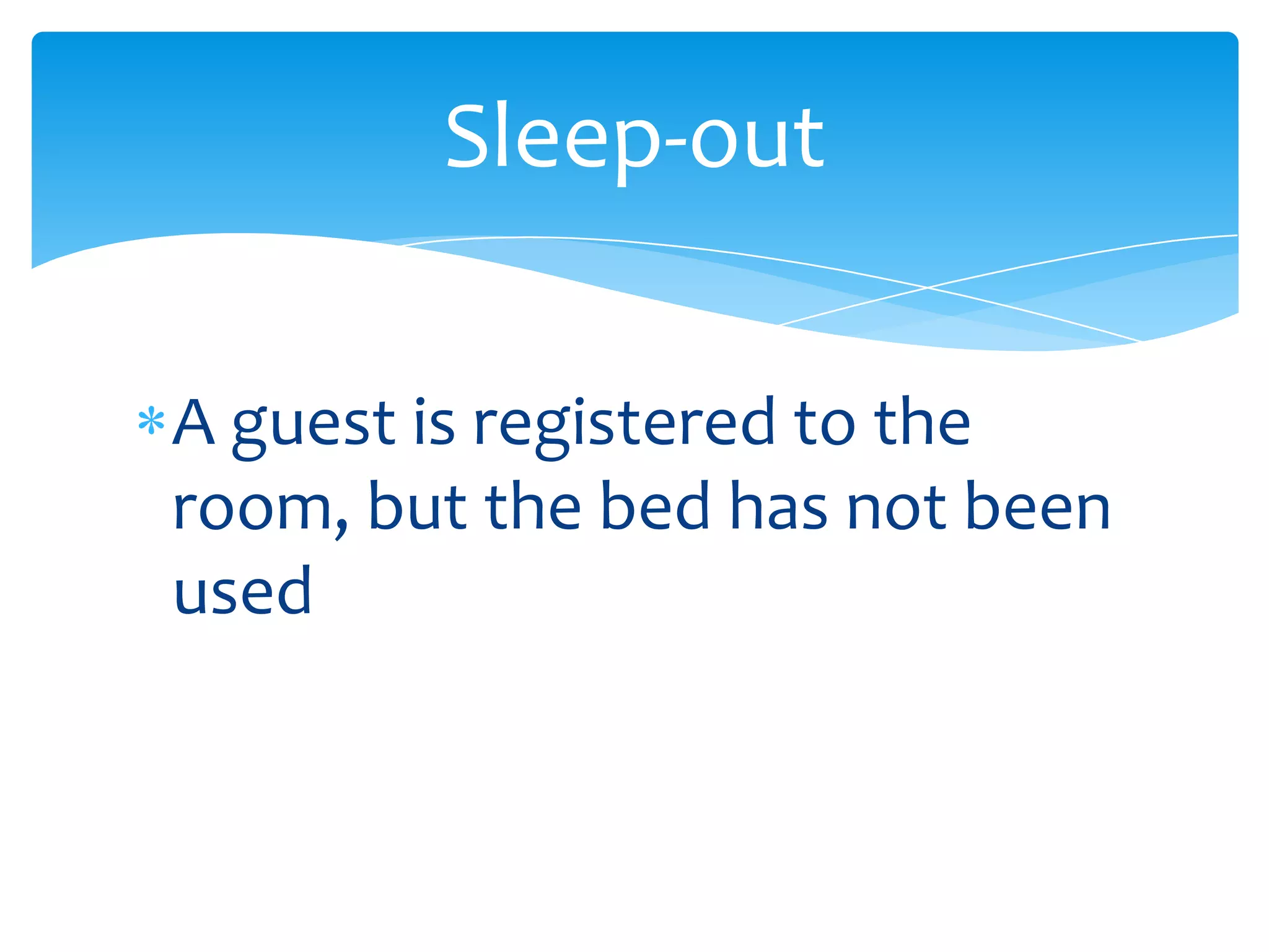 The terms of room status | PPTX