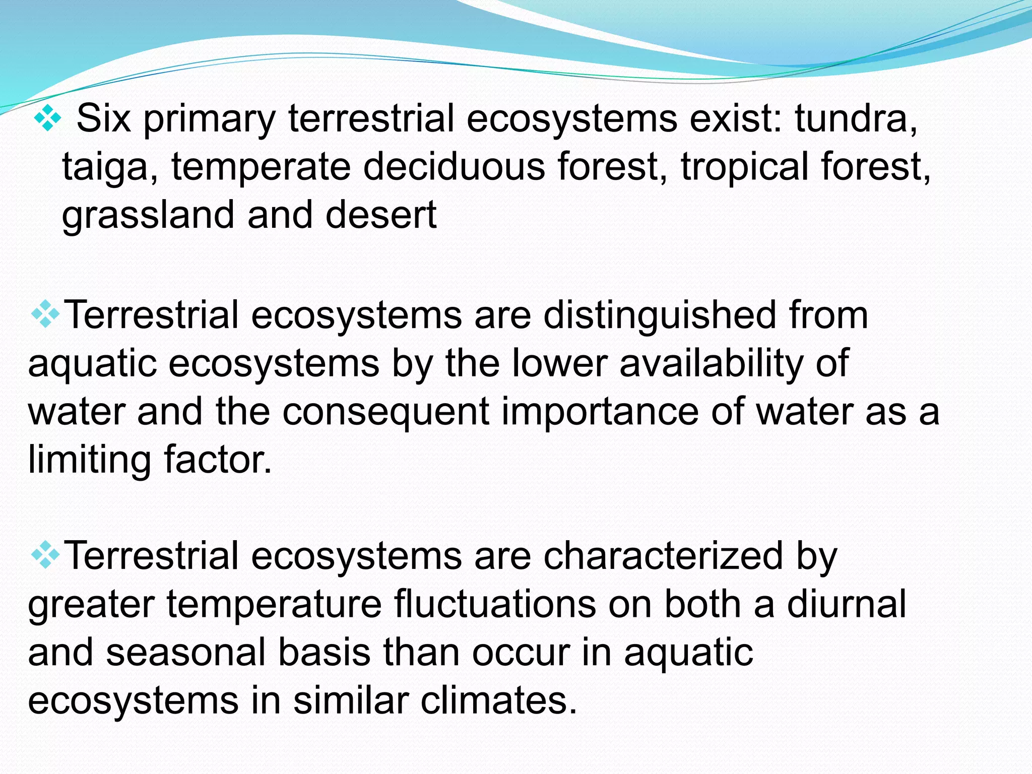 The terrestrial habitat | PPTX