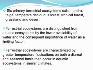 The terrestrial habitat | PPTX
