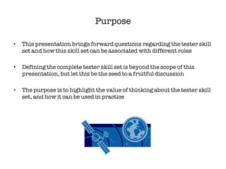 The testing skillset | PDF | Resume Writing and Advice | Job Search