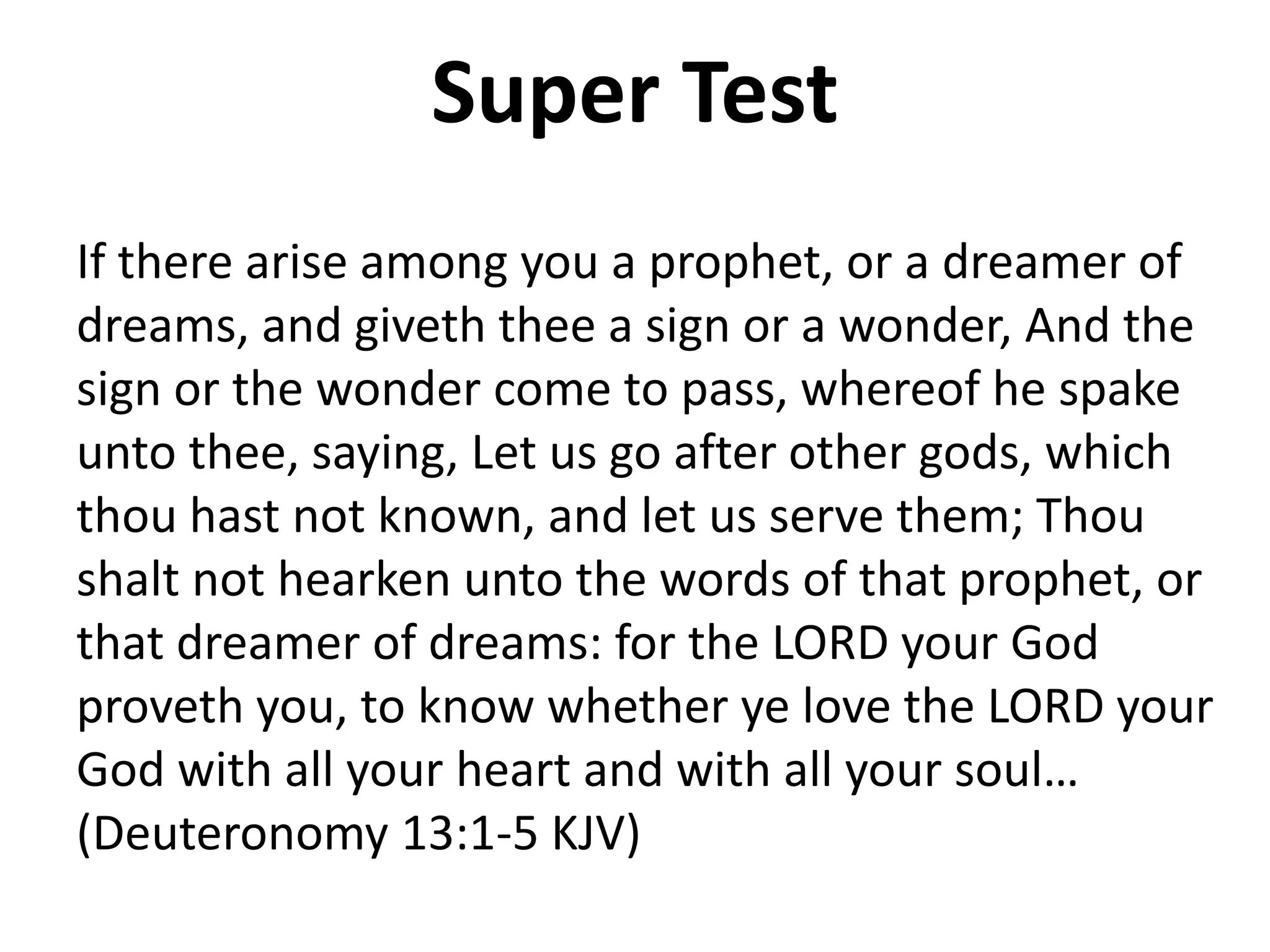 The Tests of a Prophet | PPTX