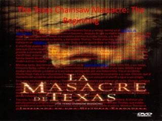 The Texas Chainsaw Massacre | PPTX