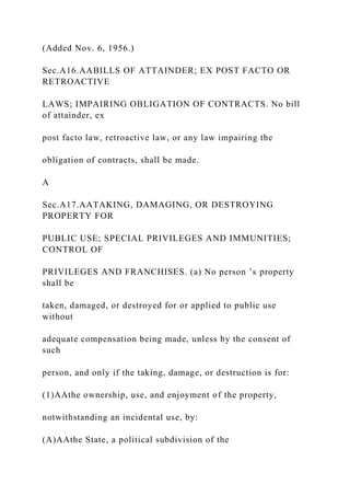 THE TEXAS CONSTITUTIONARTICLE 1. BILL OF RIGHTSThat th.docx