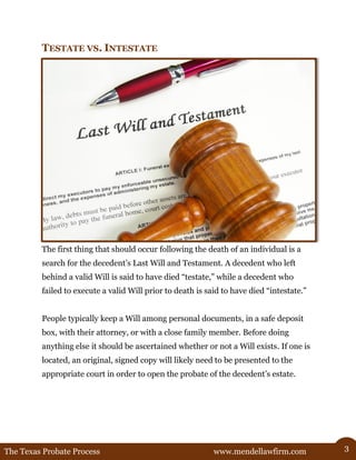 The Texas Probate Process | PDF