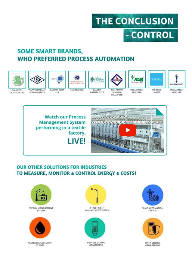 The Textile Process Management - White papers | PDF