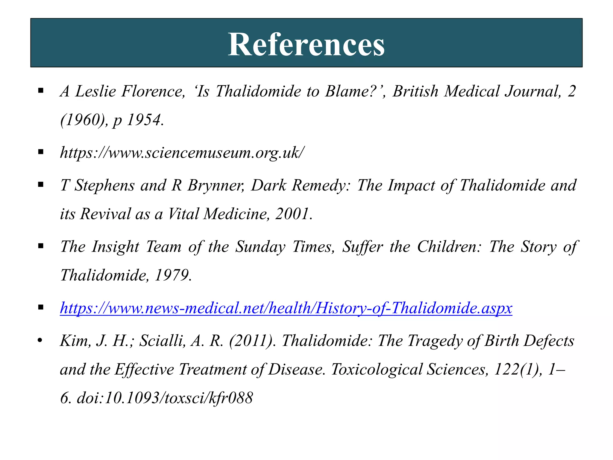 The Thalidomide tragedy.pptx | Pregnancy | Reproductive Health