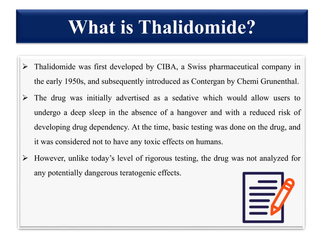 The Thalidomide tragedy.pptx | Pregnancy | Reproductive Health