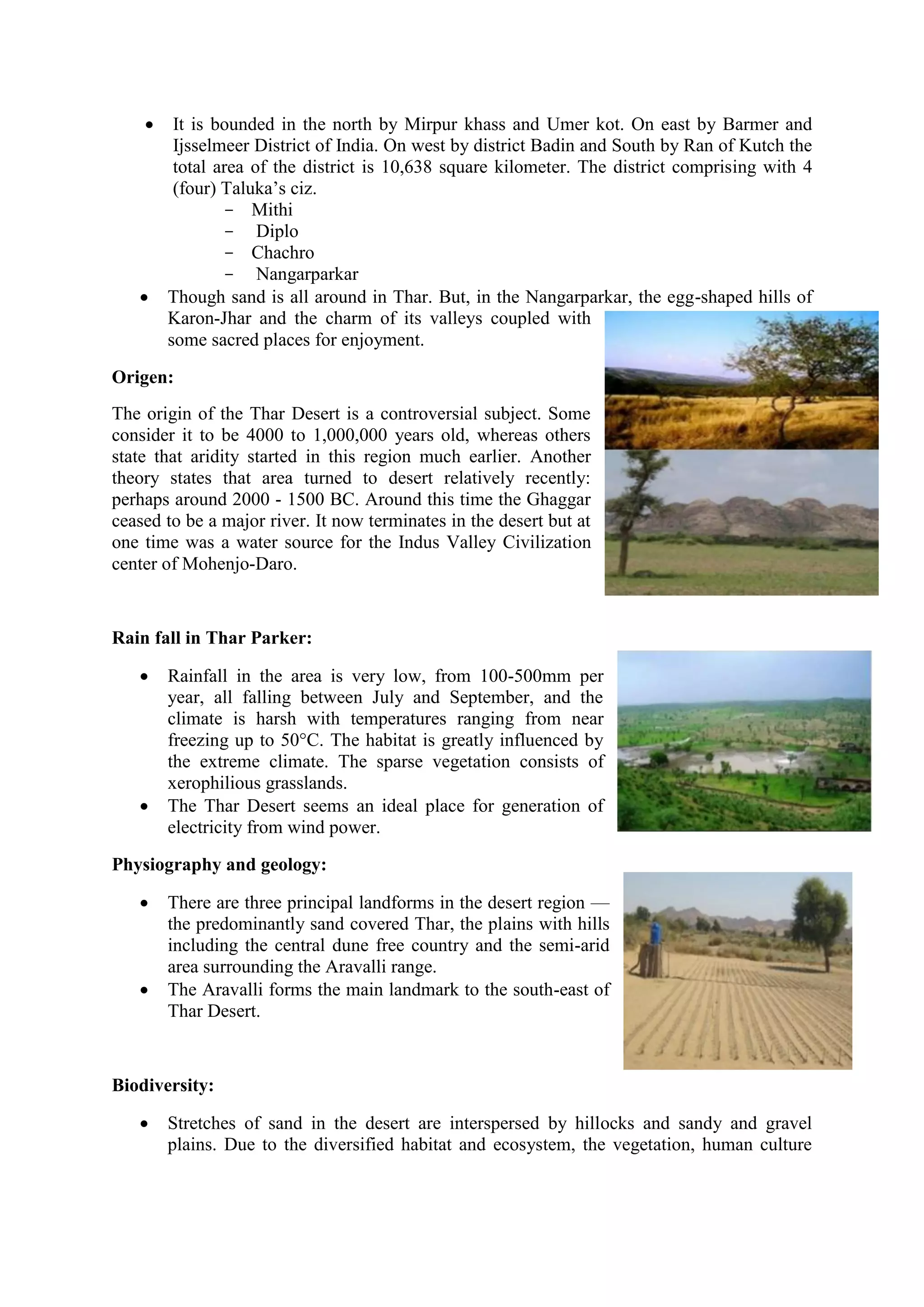 The thar desert | PDF