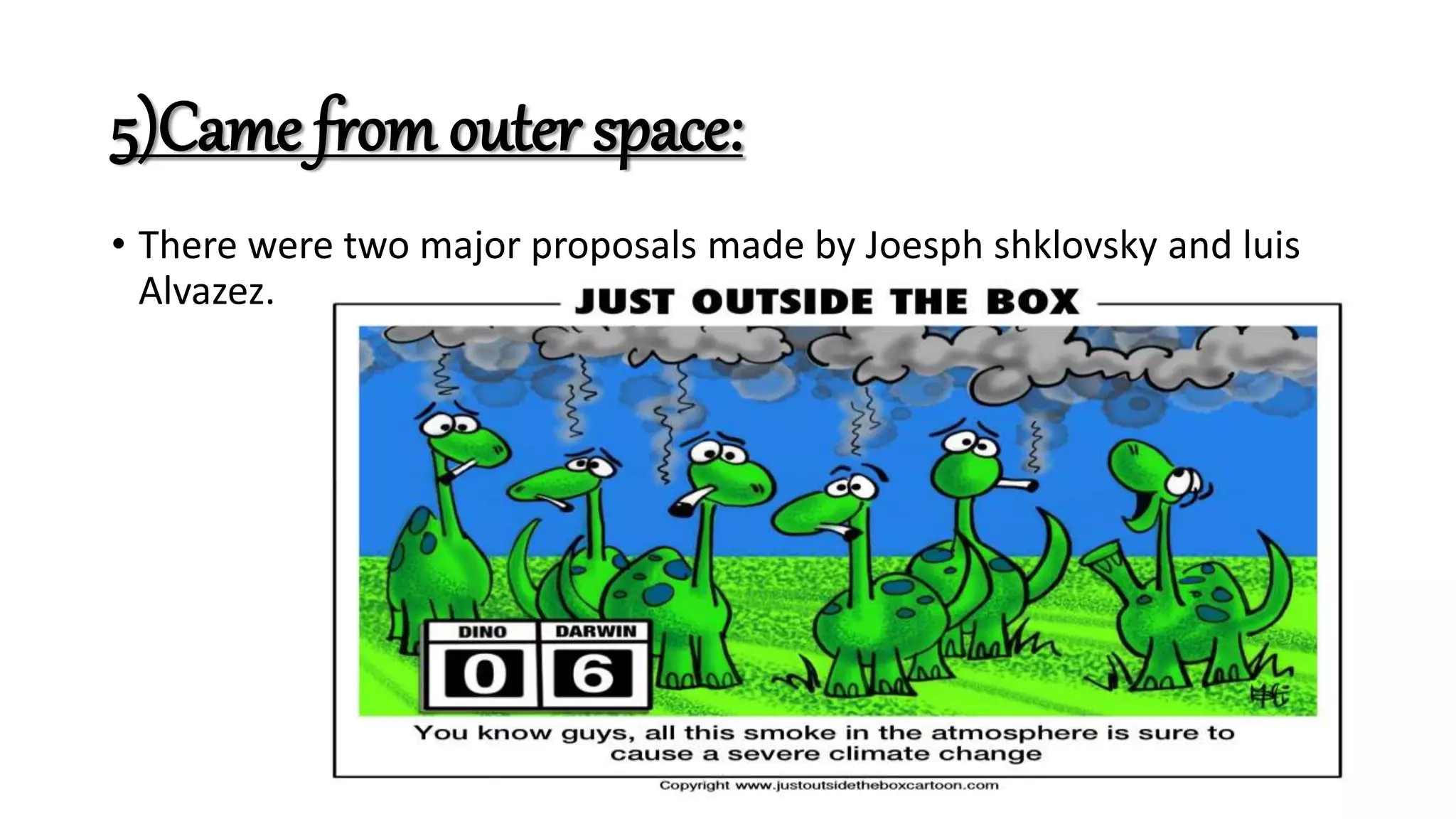 The theories of dinosaur extinction | PPTX