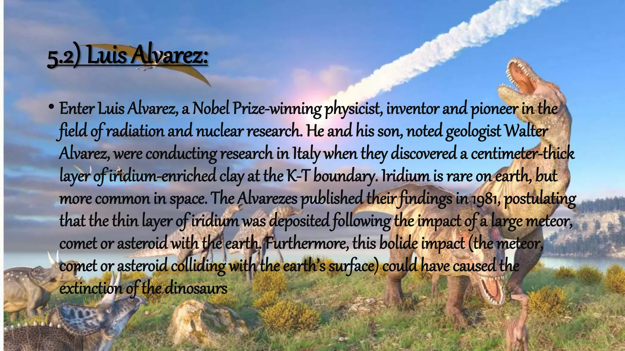 The theories of dinosaur extinction | PPTX