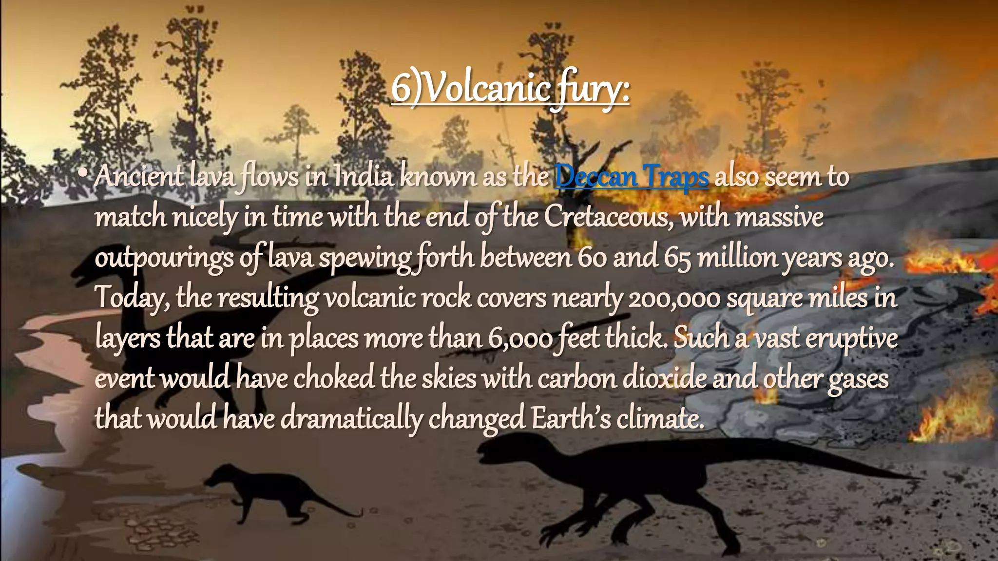 The theories of dinosaur extinction | PPTX