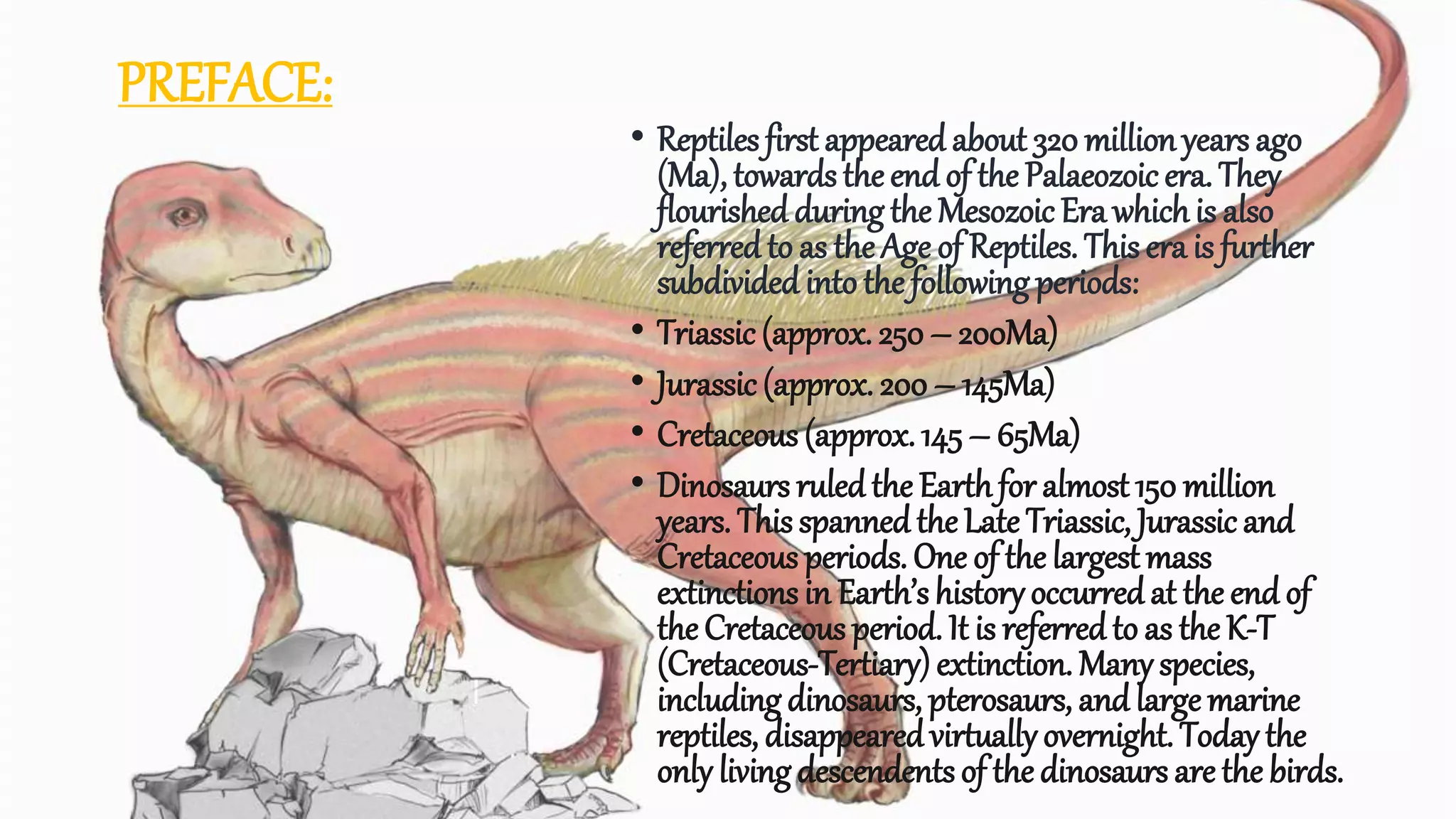 The theories of dinosaur extinction | PPTX