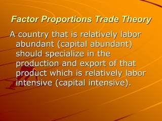The Theories Of Trade | PPT