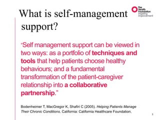 The theory and evidence behind self management | PPTX