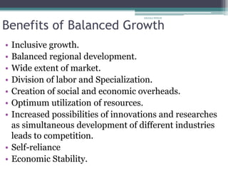 The theory of balanced growth | PPTX
