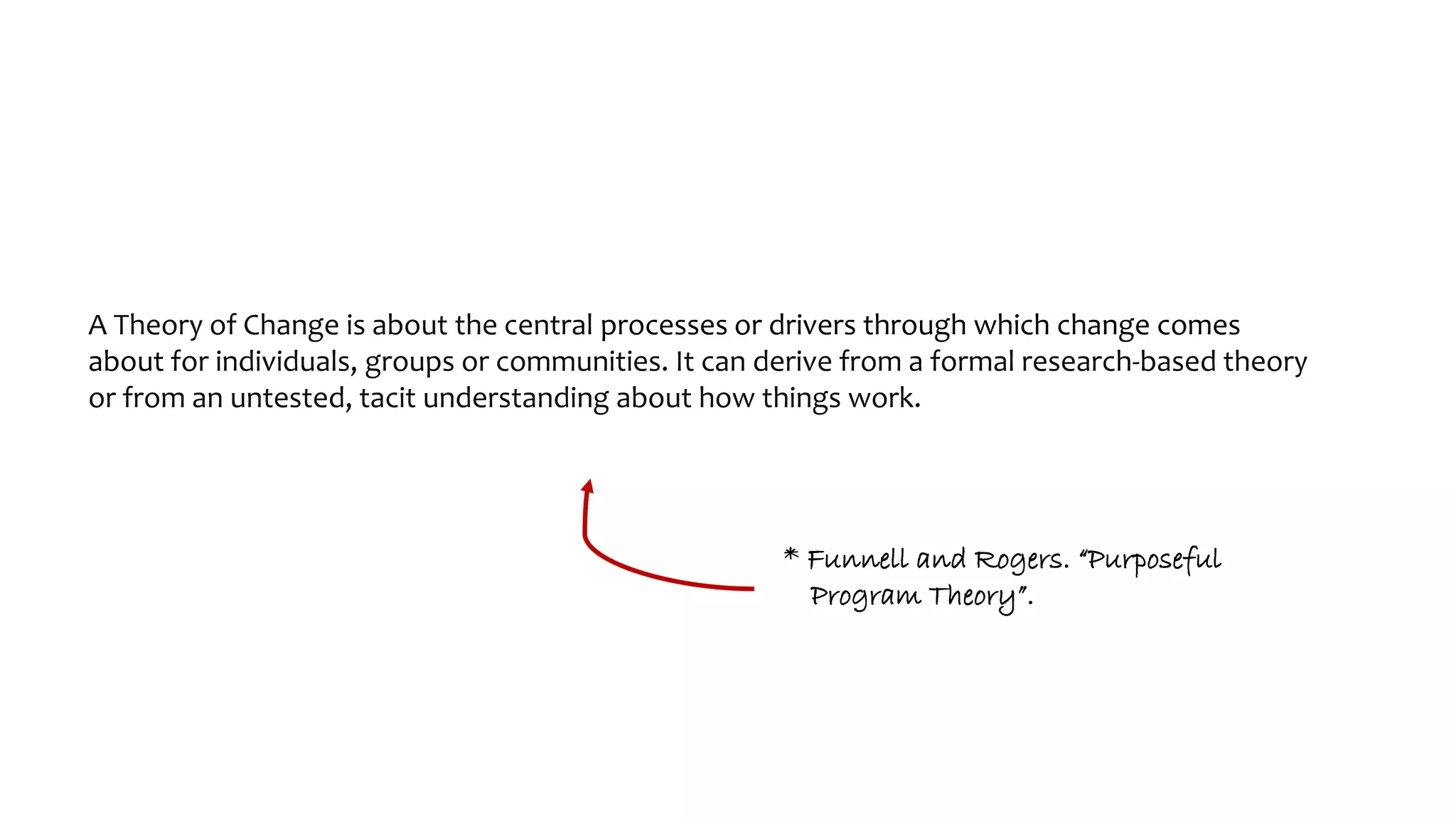 The Theory of Change Approach | PPTX