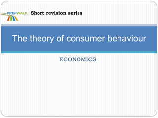 Thetheoryofconsumerbehaviour | PPTX