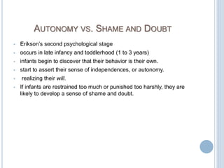 Erikson's Theory of Development | PPTX