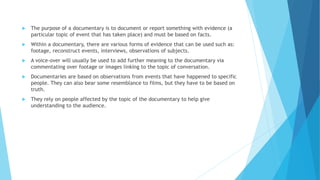 The theory of documentaries | PPT