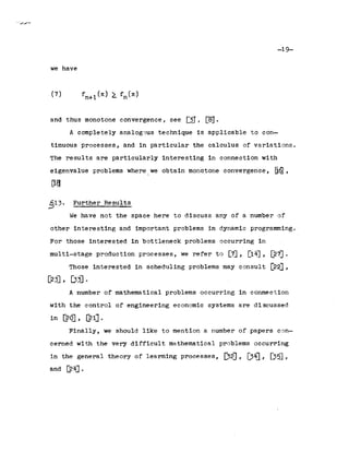The Theory of Dynamic Programming by Richard Bellman | PDF