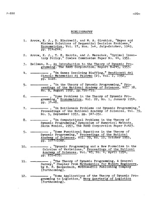 The Theory of Dynamic Programming by Richard Bellman | PDF