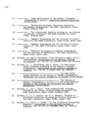 The Theory of Dynamic Programming by Richard Bellman | PDF
