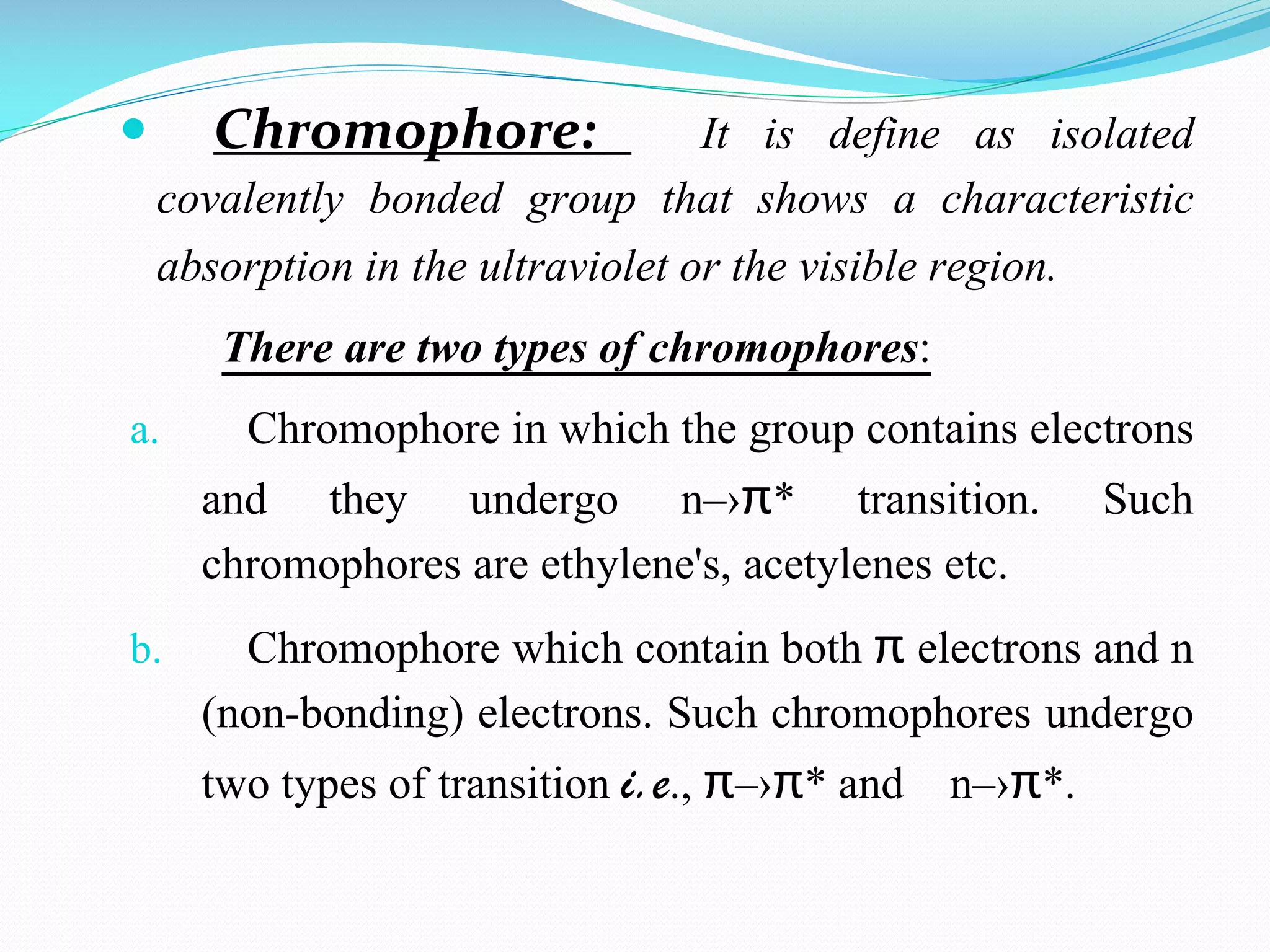 The theory of electromagnetic spectrum, absorption, | PPTX