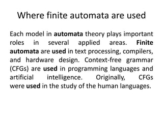 The Theory of Finite Automata.pptx