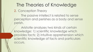 The theory of knowledge | PPTX